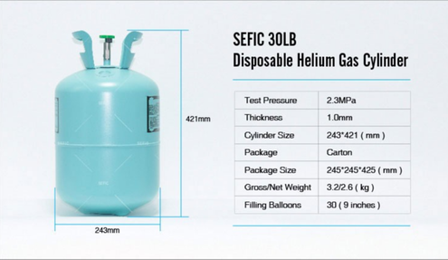 Helium Gas Balloon Tank - Ranbert InterTech